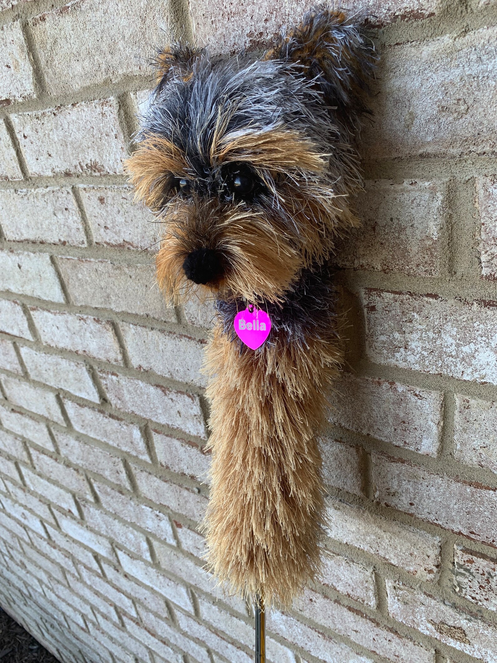 Hand Knit Yorkie Yorkshire Terrier Golf Club Cover Golf Sock Made to ...