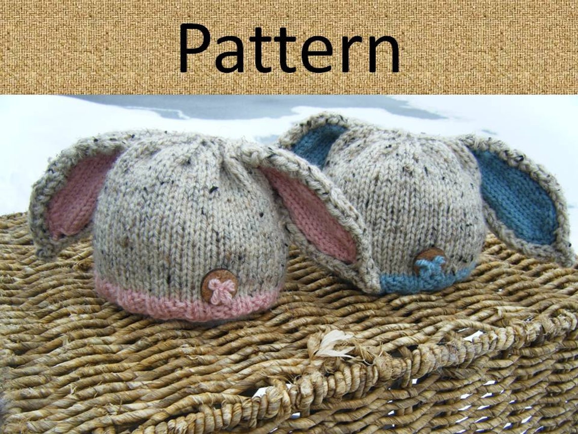 Baby Bunny hat knitting pattern | Etsy