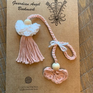 Crochet Guardian Angel Bookmark/ Crochet Bookmarkers/ Book Lover - Etsy