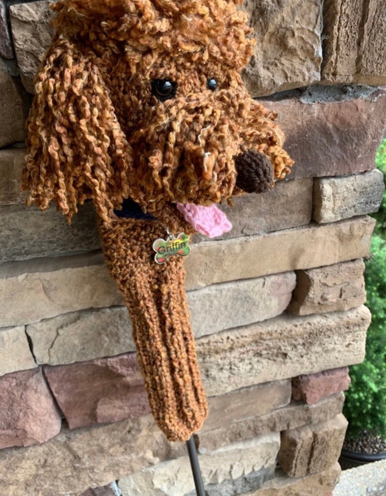 Made to Order Hand Knit Red Labradoodle Golden Doodle Dog Golf - Etsy