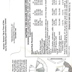 Kwik Sew New Uncut Pattern #1159 Square Dance Dresses Size 6 8 10 12 - Etsy