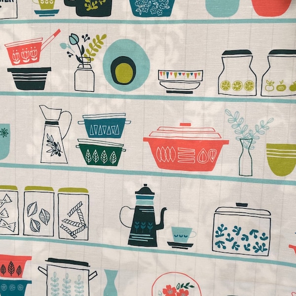 Retro Kitchen Fabric - Etsy