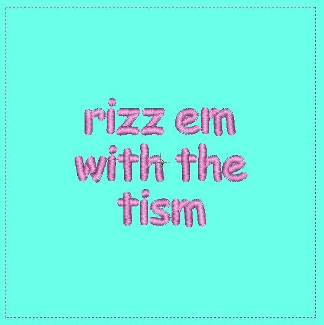 Rizz Em With the Tism embroidered Buckleback Dad Hat 25 Colors - Etsy