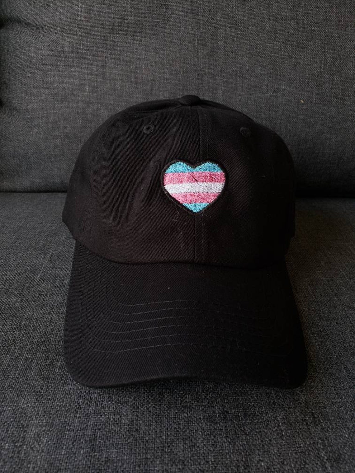 Transgender trans Pride Flag Heart embroidered Buckleback - Etsy
