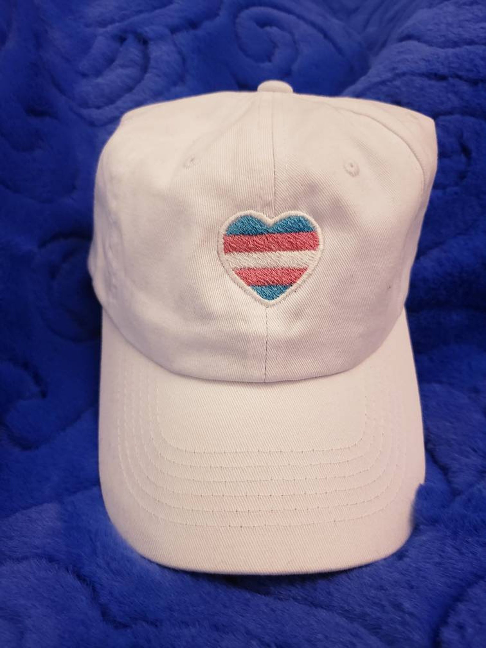 Transgender trans Pride Flag Heart embroidered Buckleback - Etsy