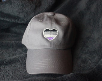 Transgender trans Pride Flag Heart embroidered Buckleback Dad Hat 25 ...