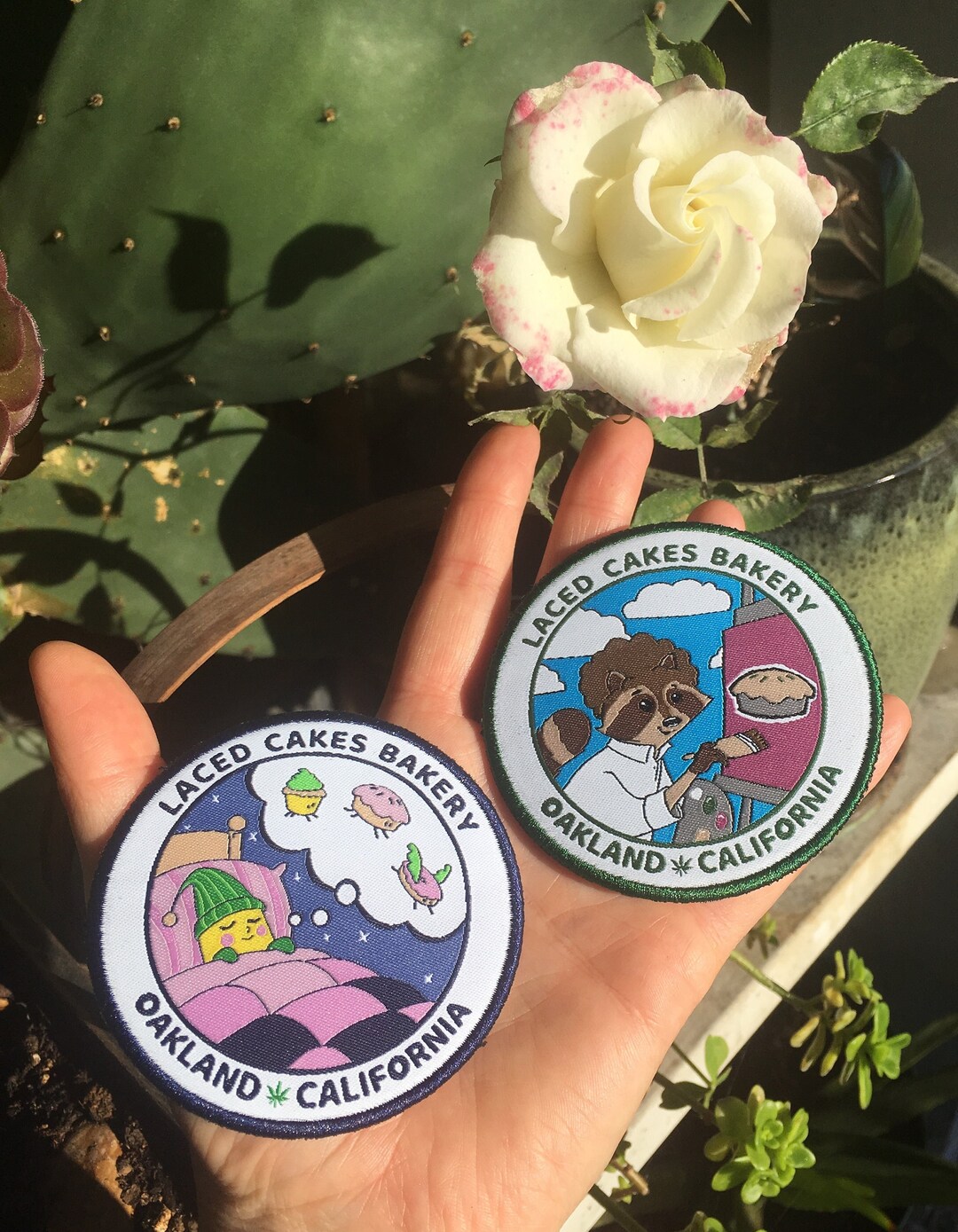 Iron-on PATCHES: Bob Ross Racoon and Sleepy Glowworm - Etsy