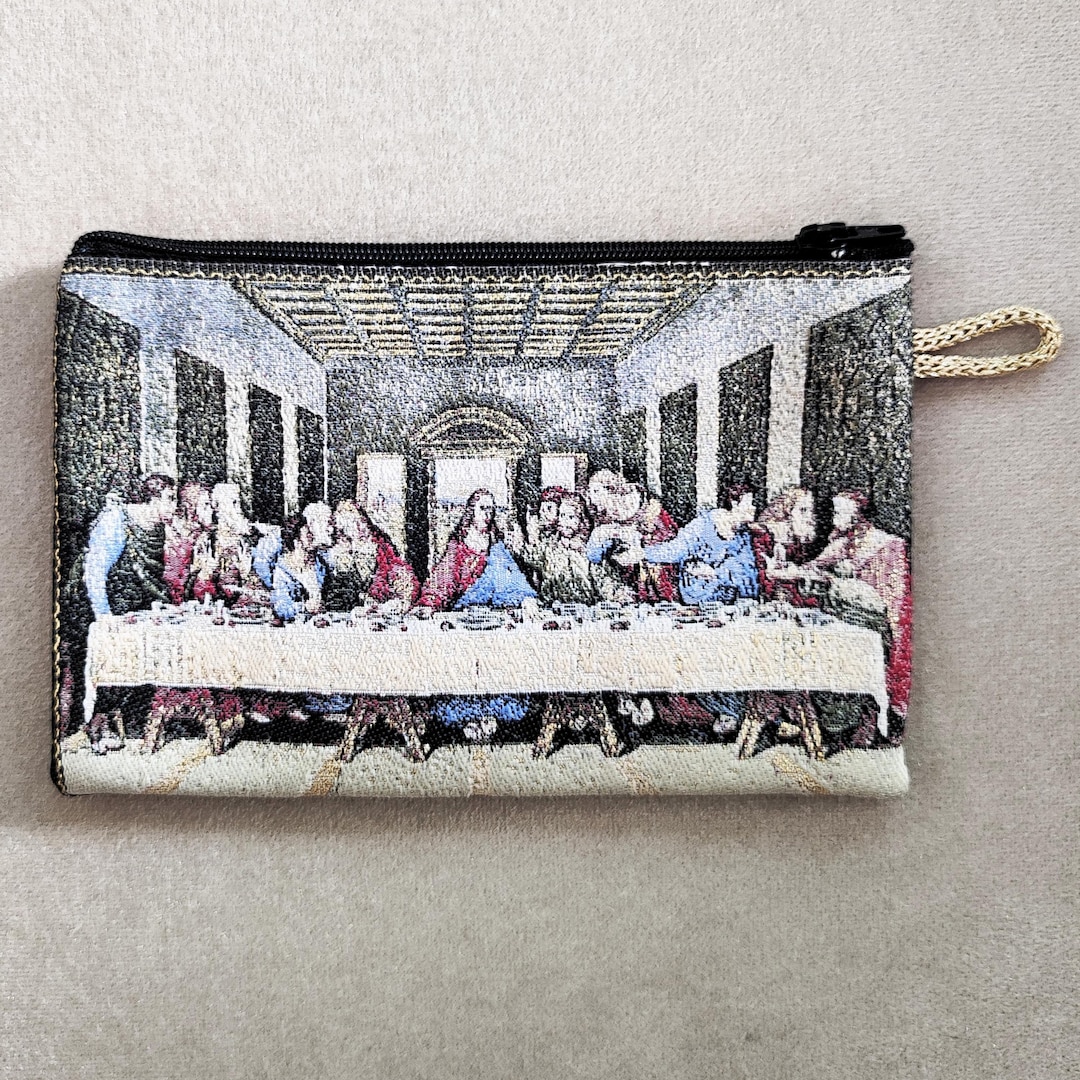 Last Supper Rosary Pouch Women, Catholic Gift, Tapestry Rosary Pouch ...
