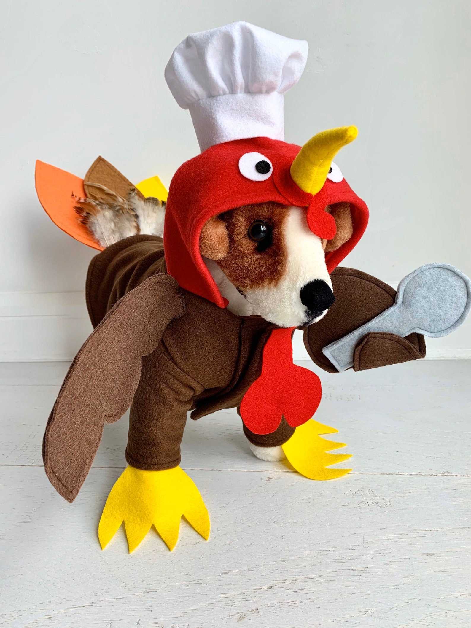 Turkey Costume Turkey Dog Costume Dog Thanksgiving Costume - Etsy