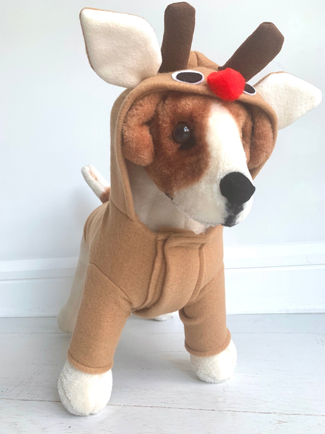 Rudolf the Red Nosed Reindeer Costume Dog Christmas Costume | Etsy