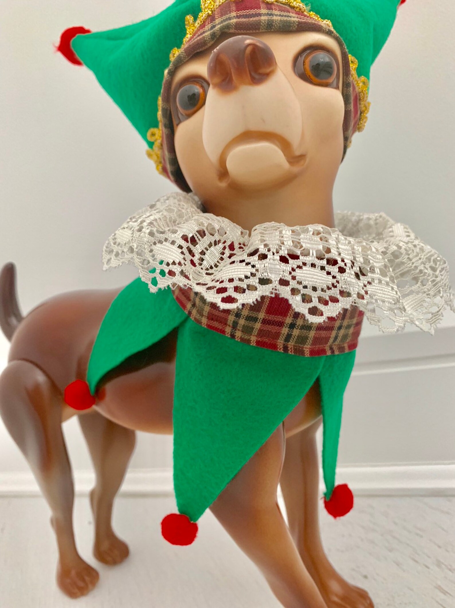 Elf Dog Costume Christmas Costume Dog Elf Outfit Pet Elf - Etsy