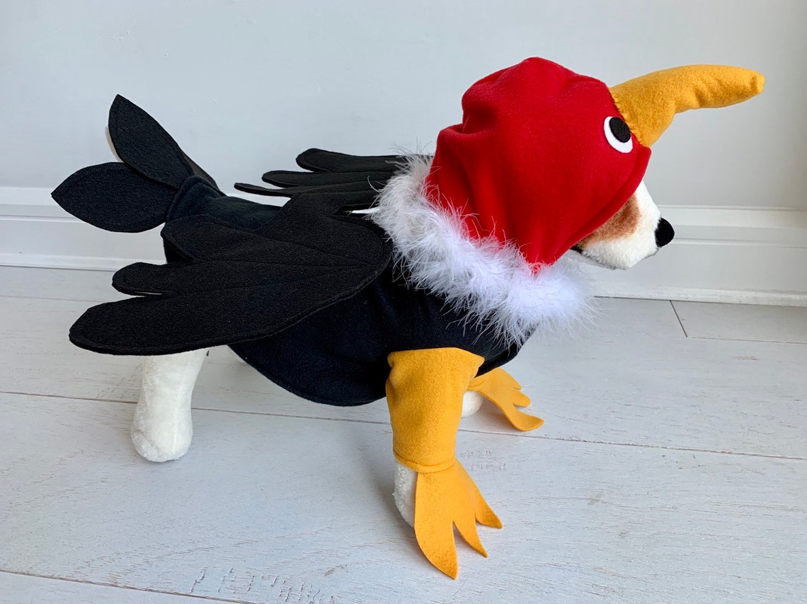 Vulture Costume Dog Halloween Costume Dog Vulture Costume - Etsy