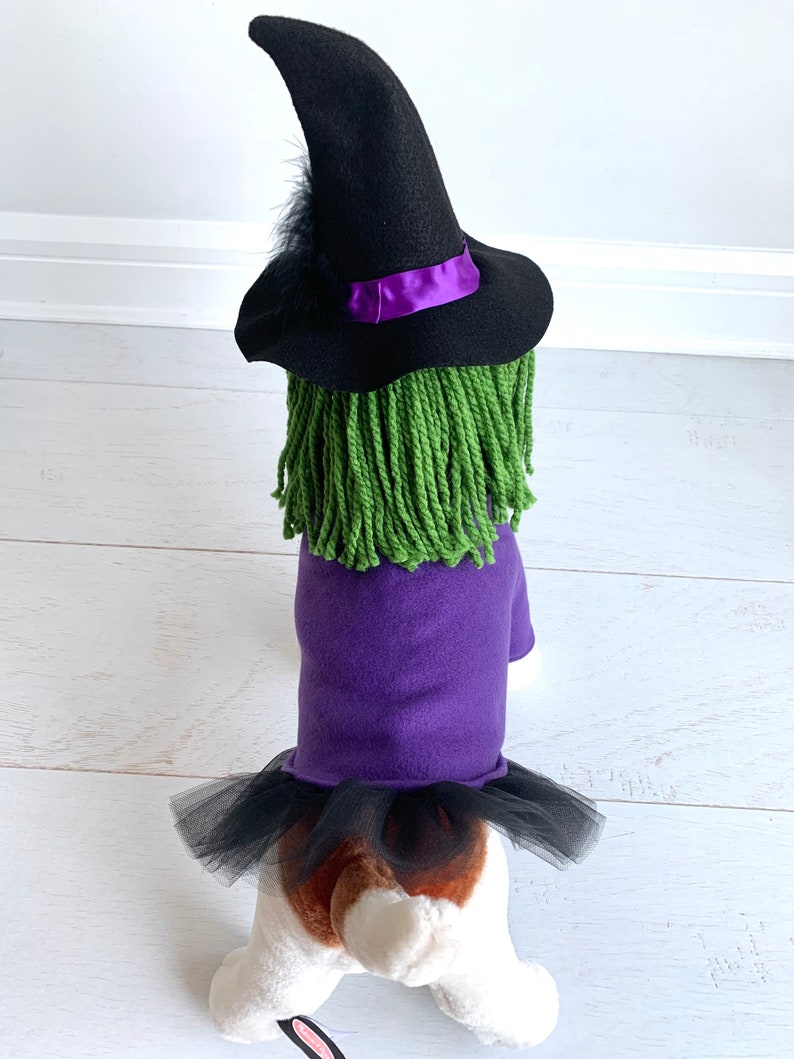 Witch costume Dog halloween costume Dog witch costume by | Etsy