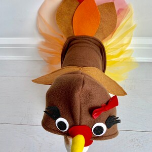 Turkey Costume Turkey Girl Costume Dog Thanksgiving Costume Dog Turkey ...