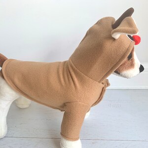 Rudolf the Red Nosed Reindeer Costume- Dog Christmas Costume- Dog ...