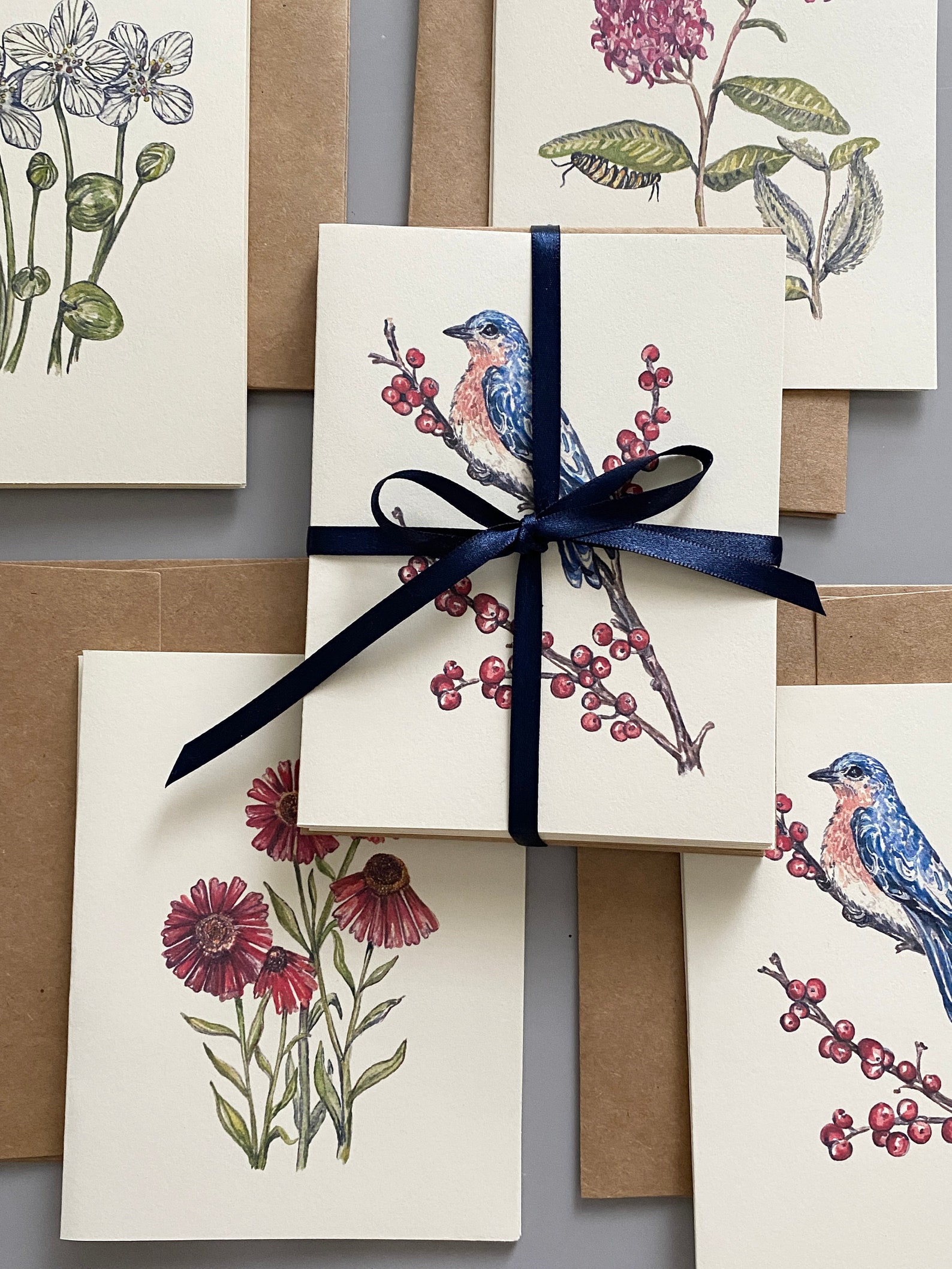 Botanical Nature Greeting Cards - Etsy