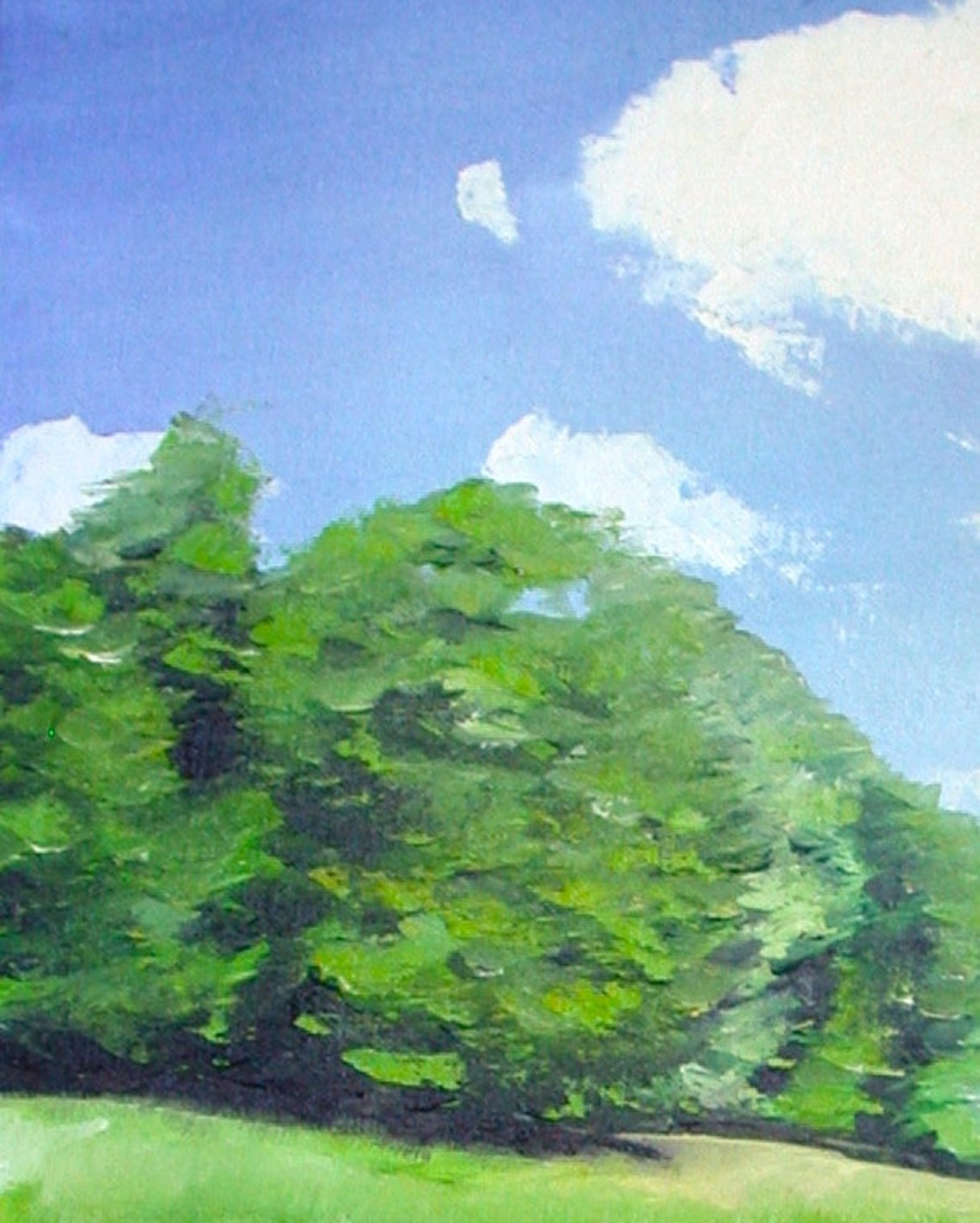 Emerald Green Landscape, Limited Edition Giclee Print, Home Decor ...