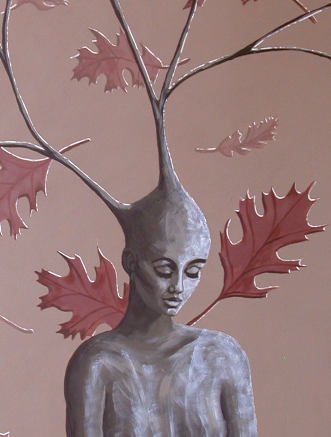 Oak Tree Acorn, Surreal Fine Art, Tree of Life, Wall Decor, Acorn Art ...