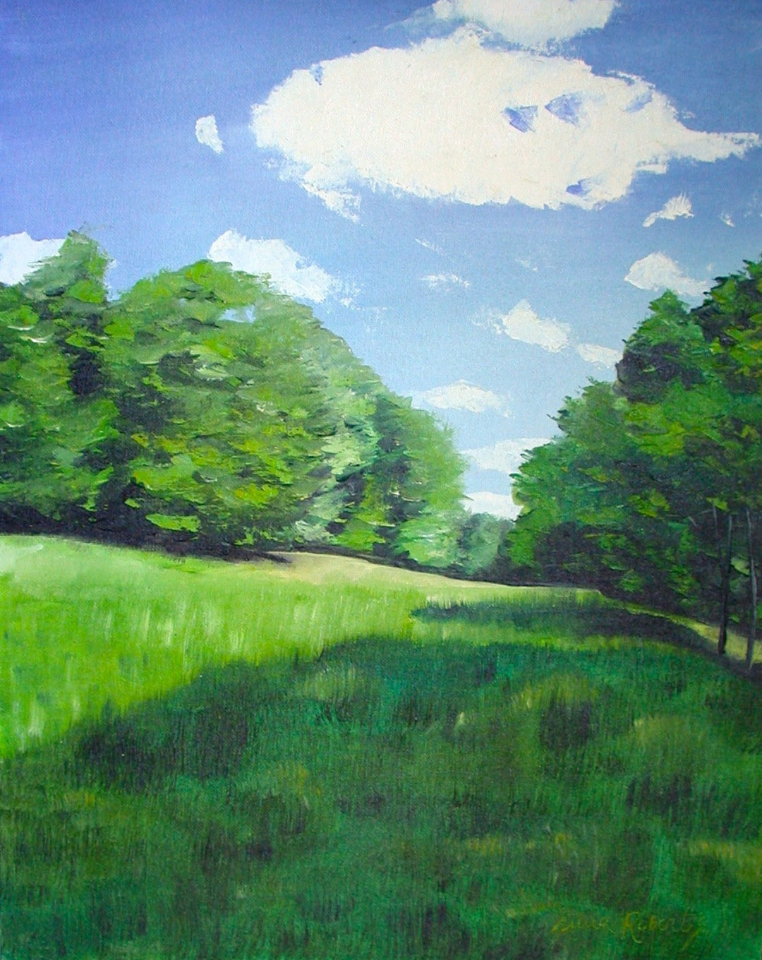 Emerald Green Landscape, Limited Edition Giclee Print, Home Decor ...