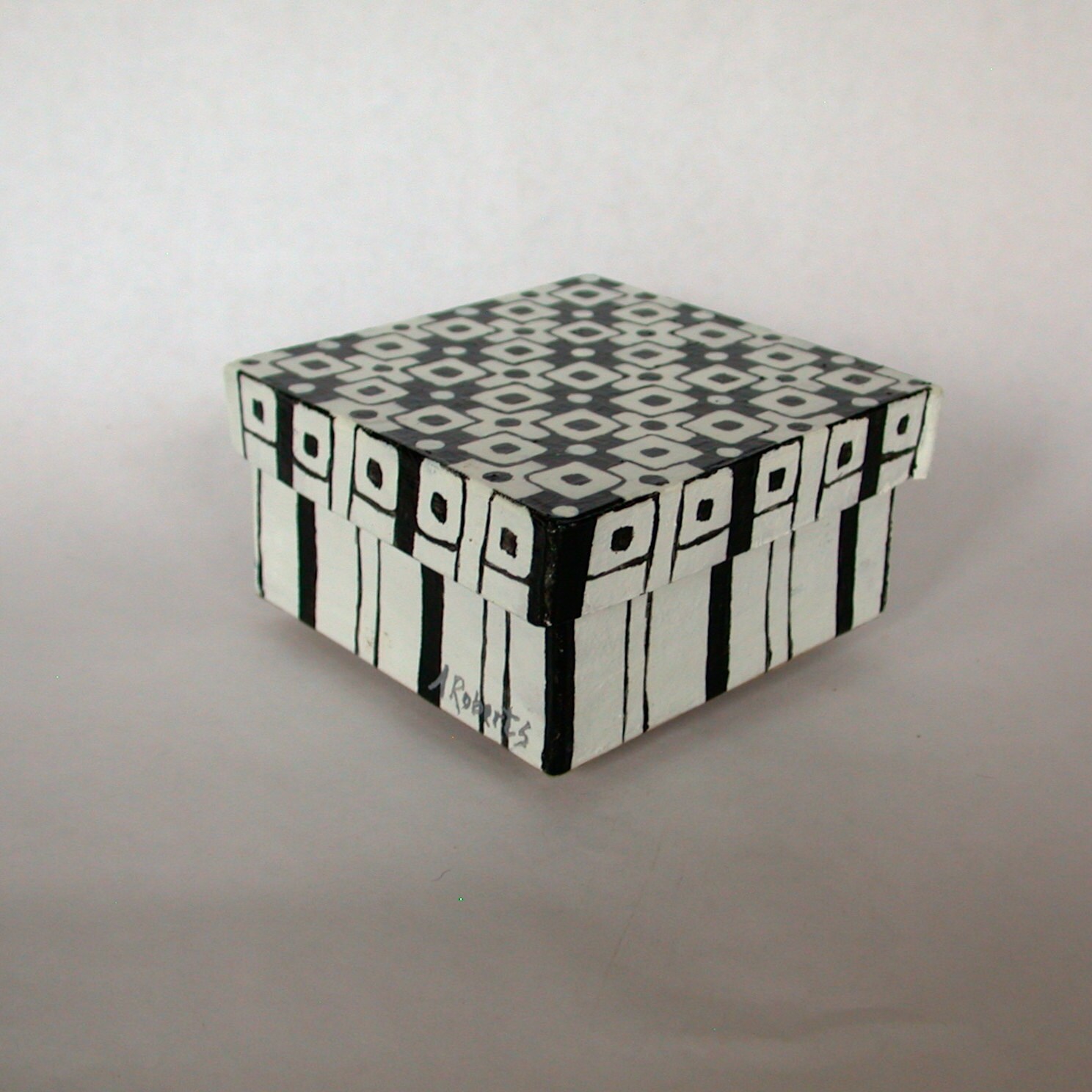 Graphic Black and White Decorative Storage Box, Jewelry Gift Box ...