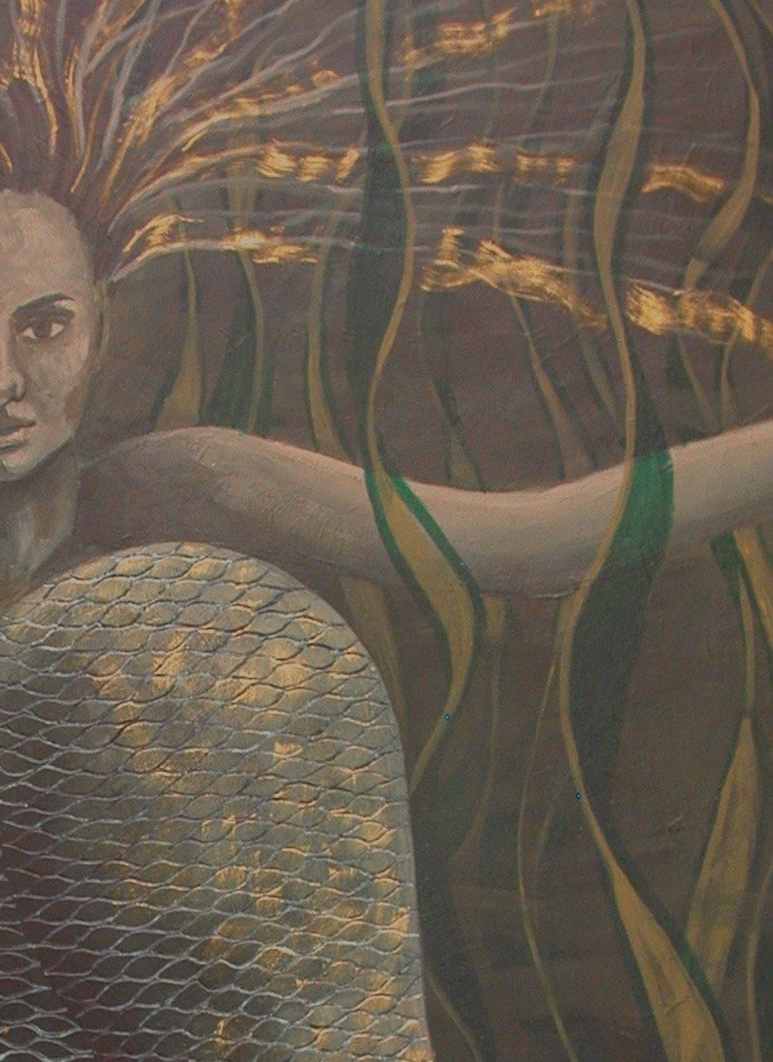 Original Fantasy Mermaid Fine Art Painting, Home Decor, Wall Art ...