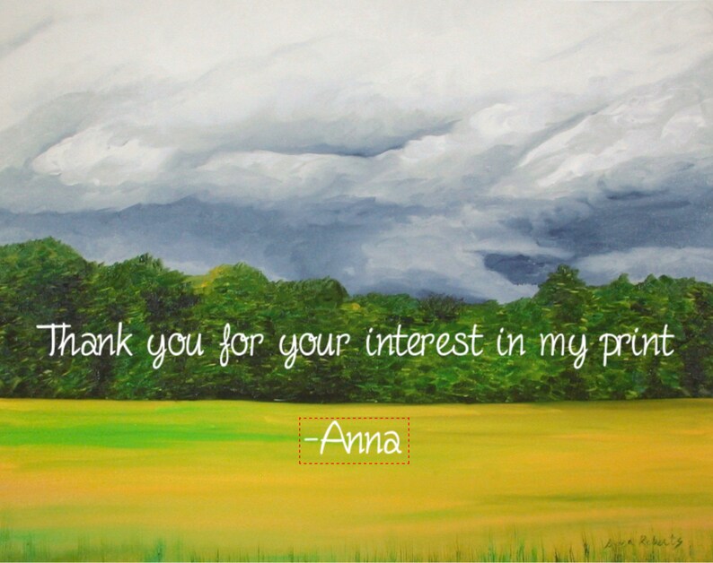 Spring Storm Clouds, Giclee Art Print, Landscape Painting, Cloud Art ...