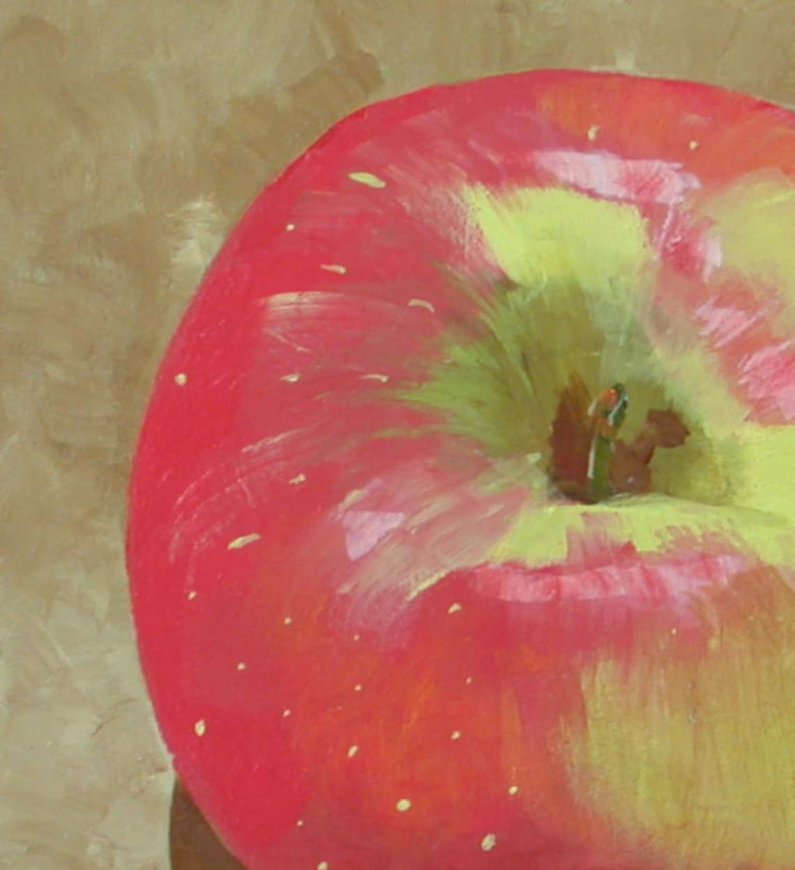 Red Apple Still Life Painting, Kitchen Wall Decor, Apple Painting ...