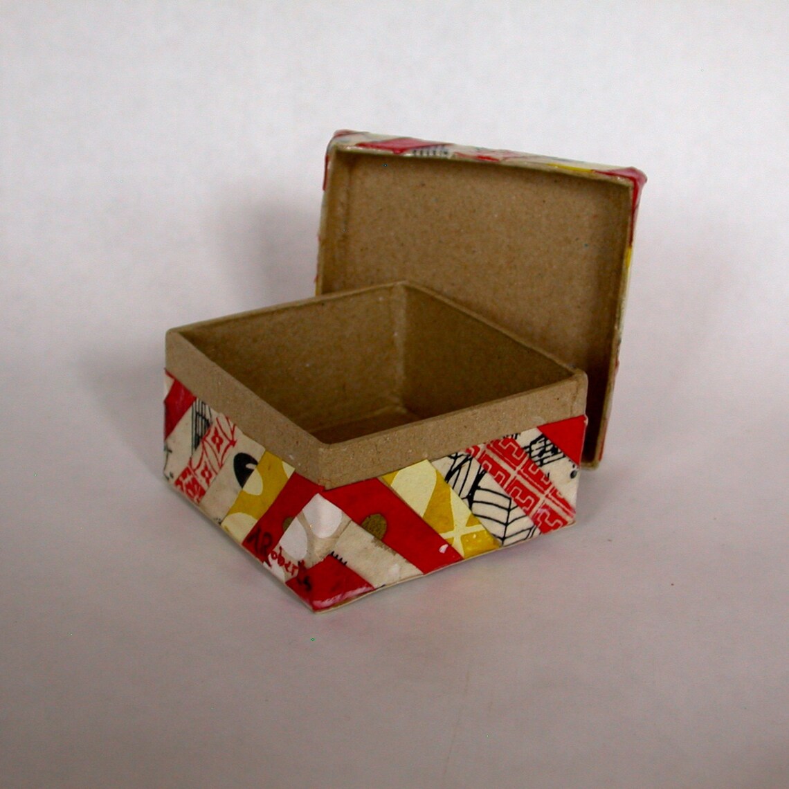 Cherry Red Striped Decorative Jewelry Box, Small Storage, Red Gift Box ...