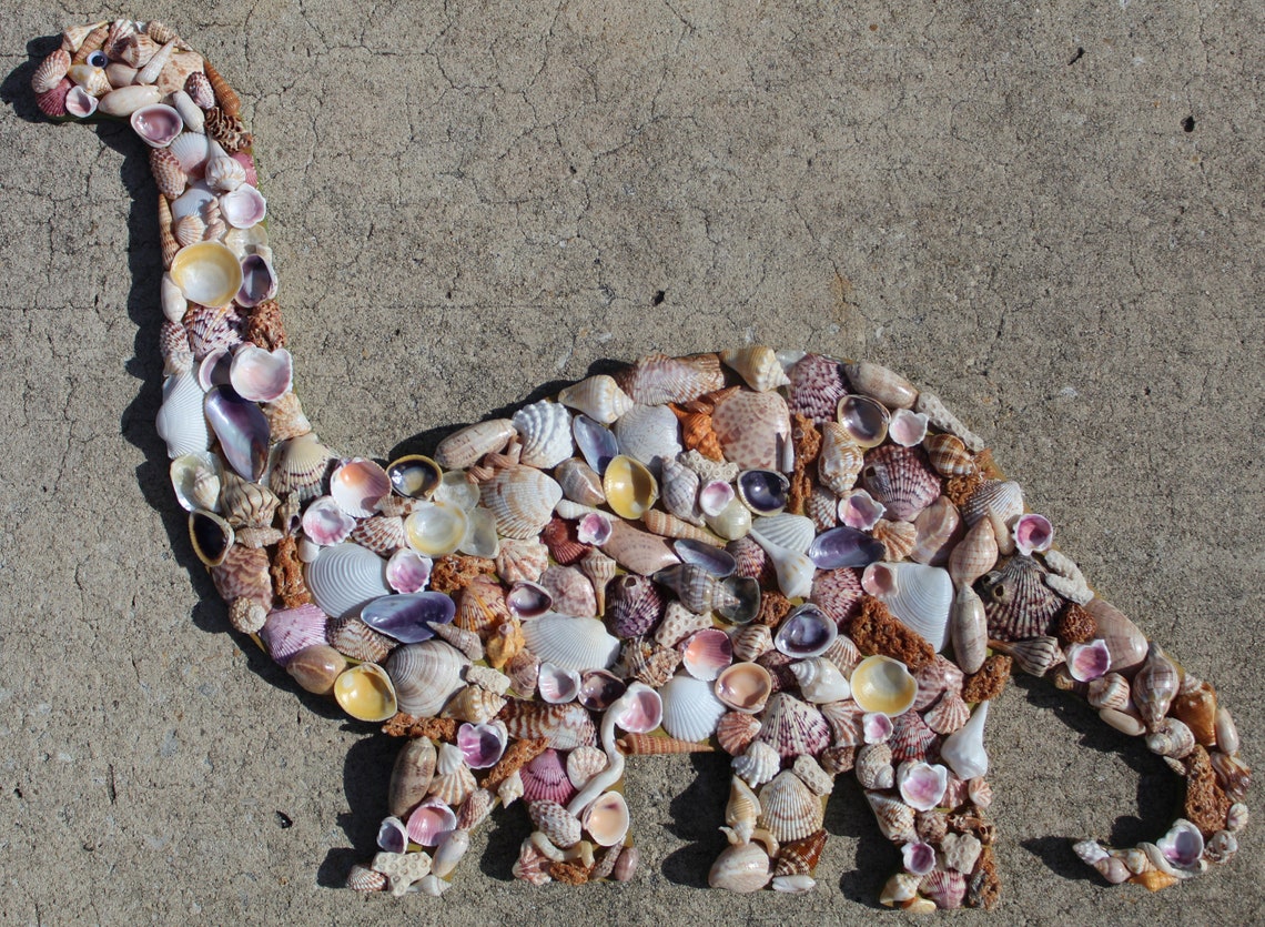 Nursery Shell Dinosaur Wall Decor-dino Bedroom-nursery Decor - Etsy
