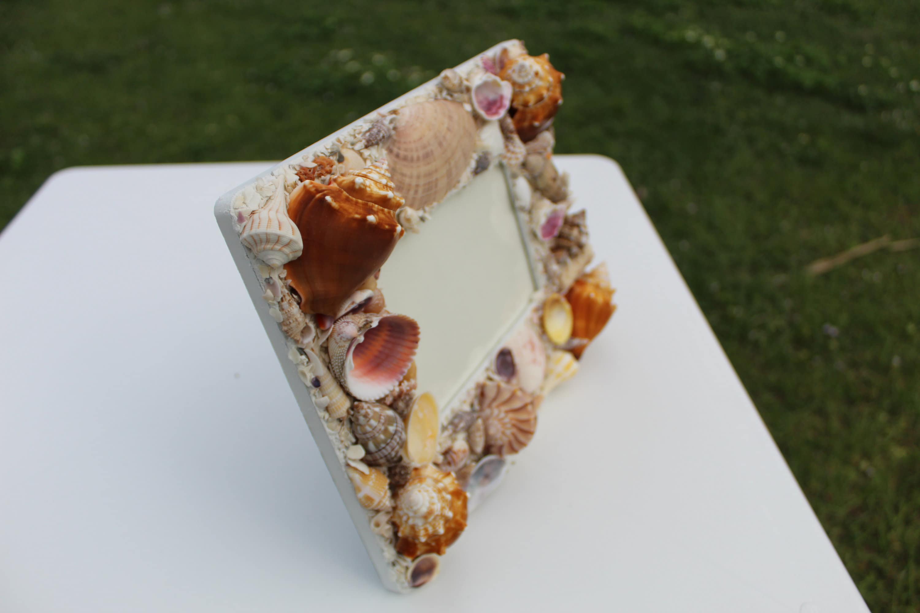 Buy Seashell Frame, Beach Photo Frame, Shell Photo Frame, Shell Frame ...