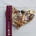 Small Shell Heart, Wood Sea Shell Heart, Handcrafted Heart, Love and ...