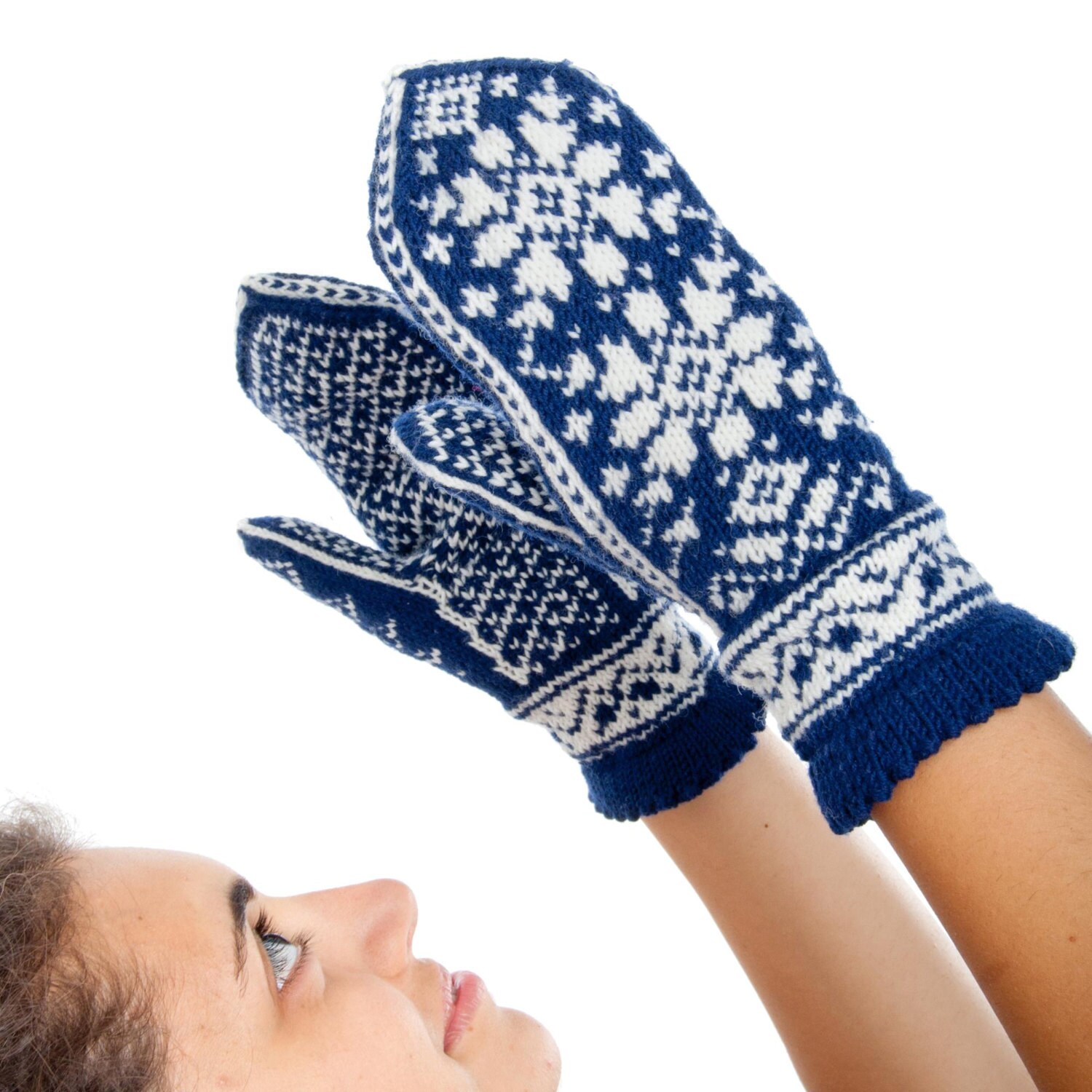 Warm and Long Mittens for Cold Winter Days in Featuring the - Etsy