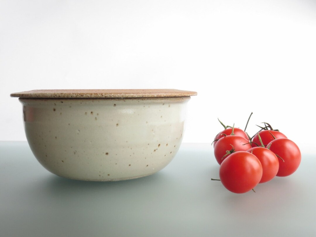 Ceramic Jar With Lid Food Storage Ceramic Bowl With Lid Pottery Kitchen ...