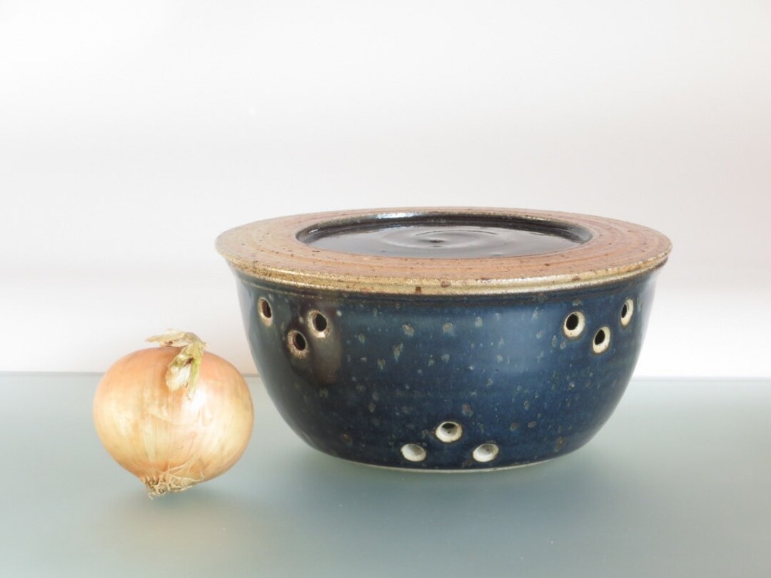 Garlic Keeper Garlic Onion Storage Jar With Lid Ceramic Garlic Storage ...