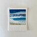 Original Mixed Media Seascape Painting on Watercolor Paper, Crashing ...