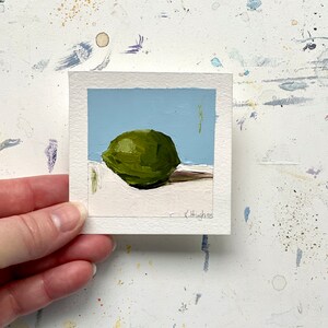 Original Mini Lime Acrylic Still Life Art, Kitchen/cafe/restaurant Art ...