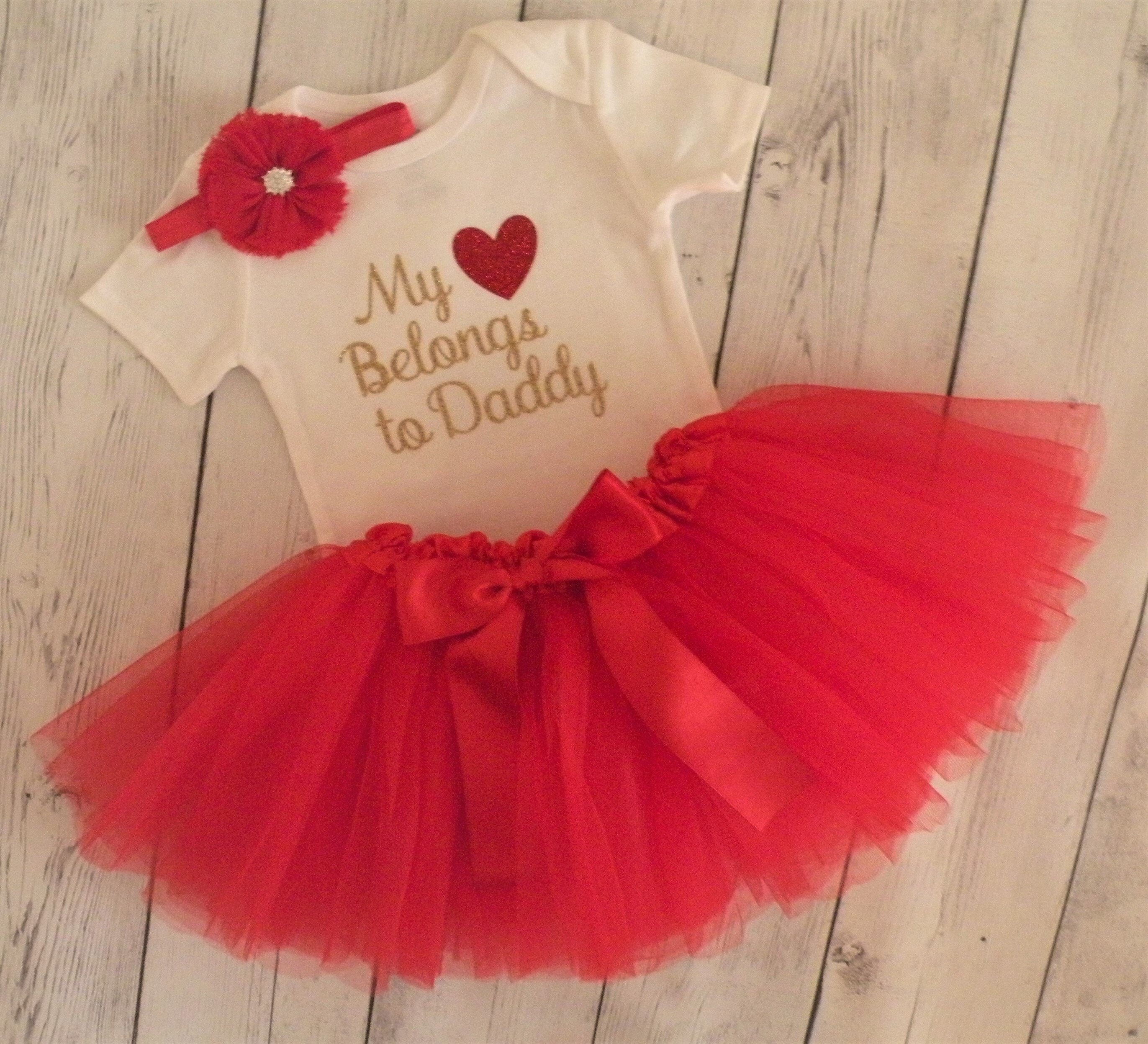My Heart Belongs to Daddy Tutu Outfit Father's Day | Etsy