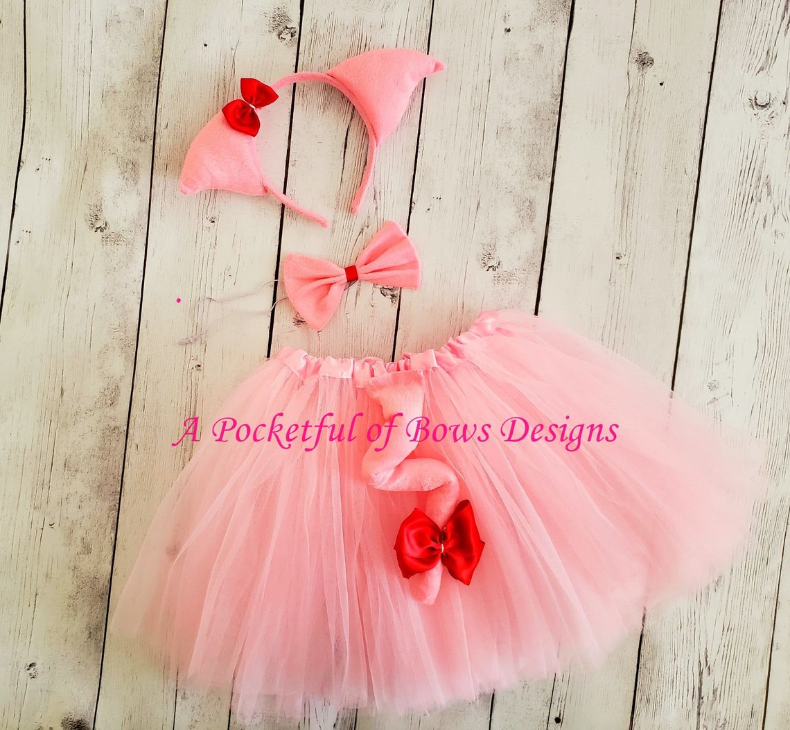 Pig Costume Toddler Girls Pig Tutu Halloween or Birthday - Etsy