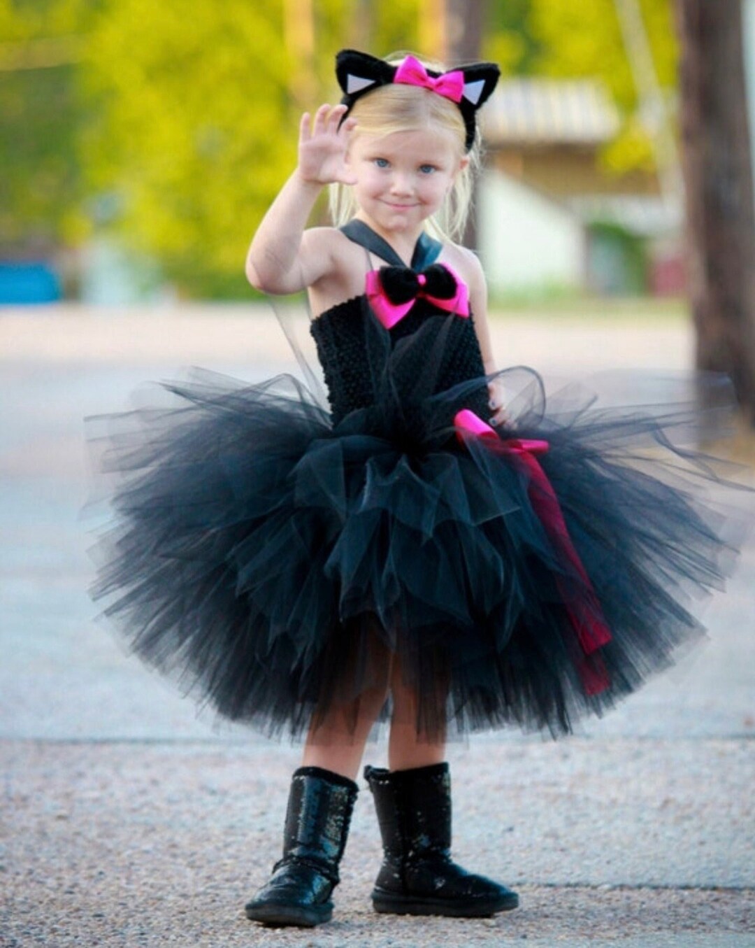 Black Cat Costume, Girls Cat Costume, Toddler Girl Halloween Costume - Etsy