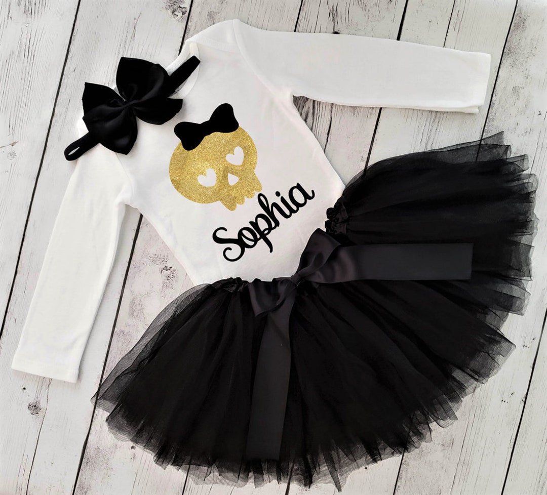 Girls Pirate Outfit, Toddler Pirate Shirt, Baby Tutu Outfit, Little ...