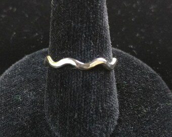 Silver Triple Wave Ring - Etsy