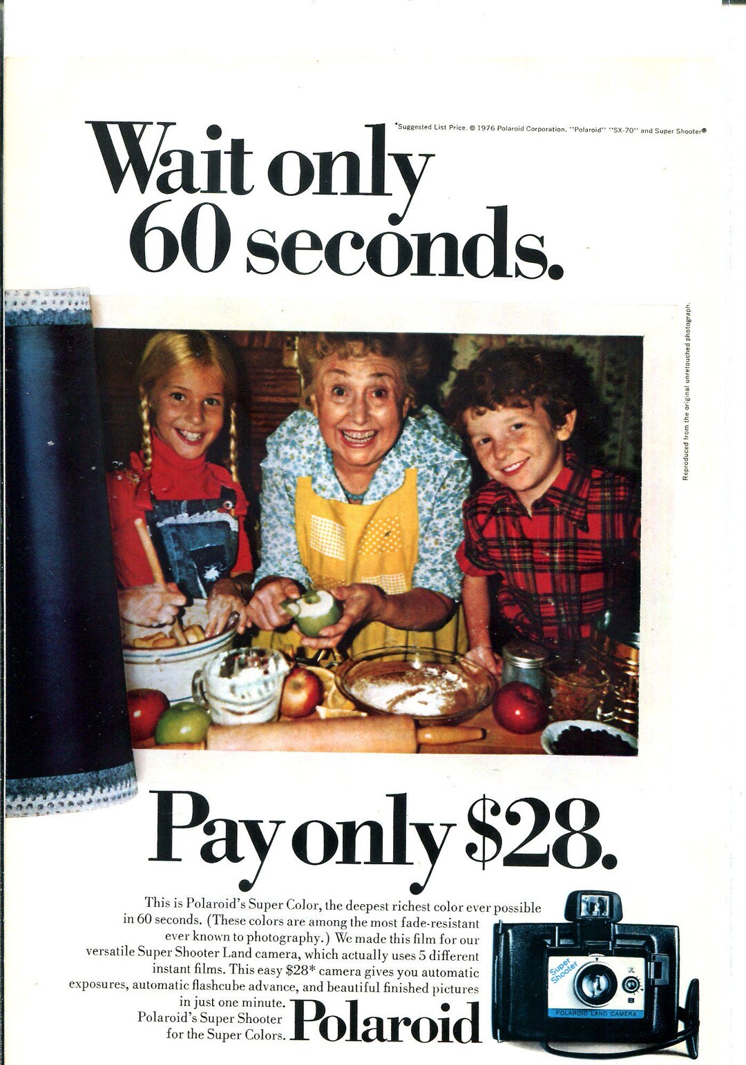70s Polaroid Super Shooter Camera Ad National Geographic Magazine ...