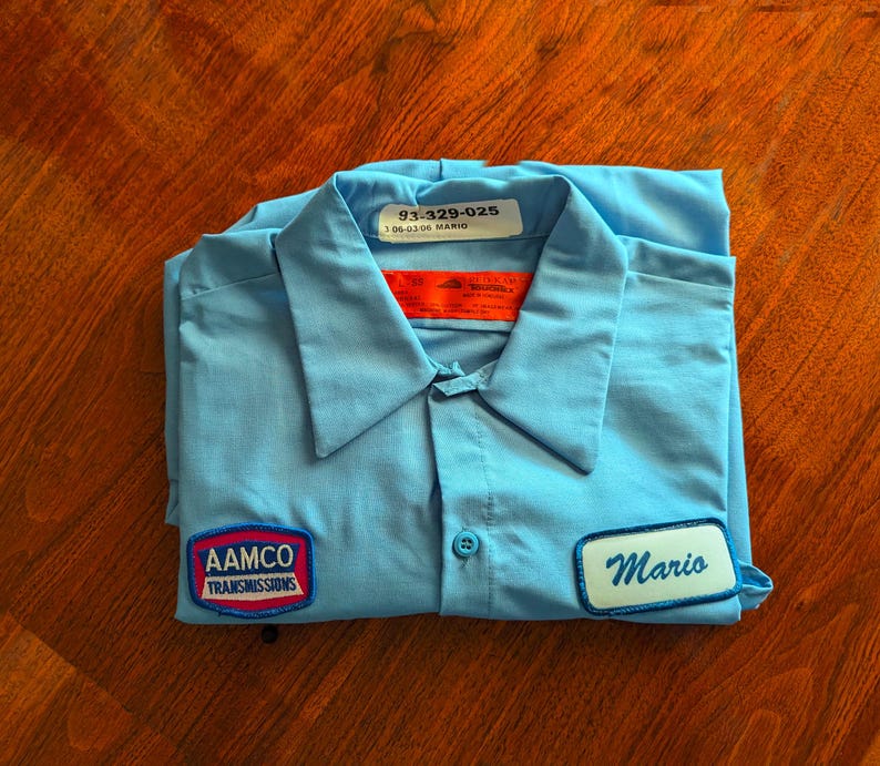 Vintage Aamco Short Sleeve Blue Shirt Men's Size Large - Etsy