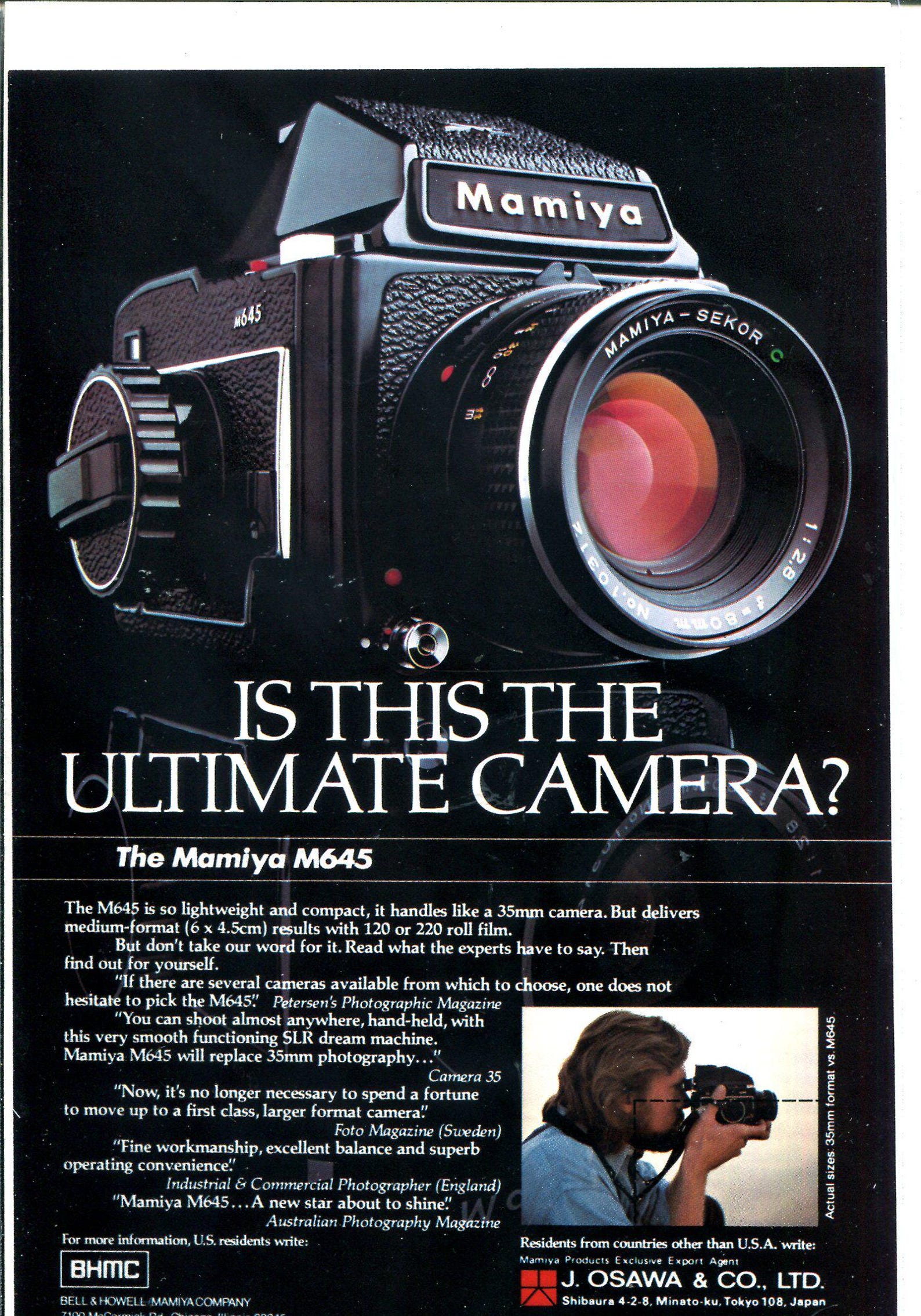 1970s Mamiya Camera Ad National Geographic December 1976 Issue - Etsy