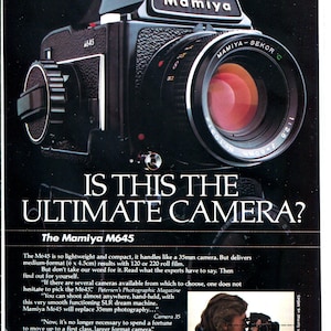 1970s Mamiya Camera Ad National Geographic December 1976 Issue - Etsy