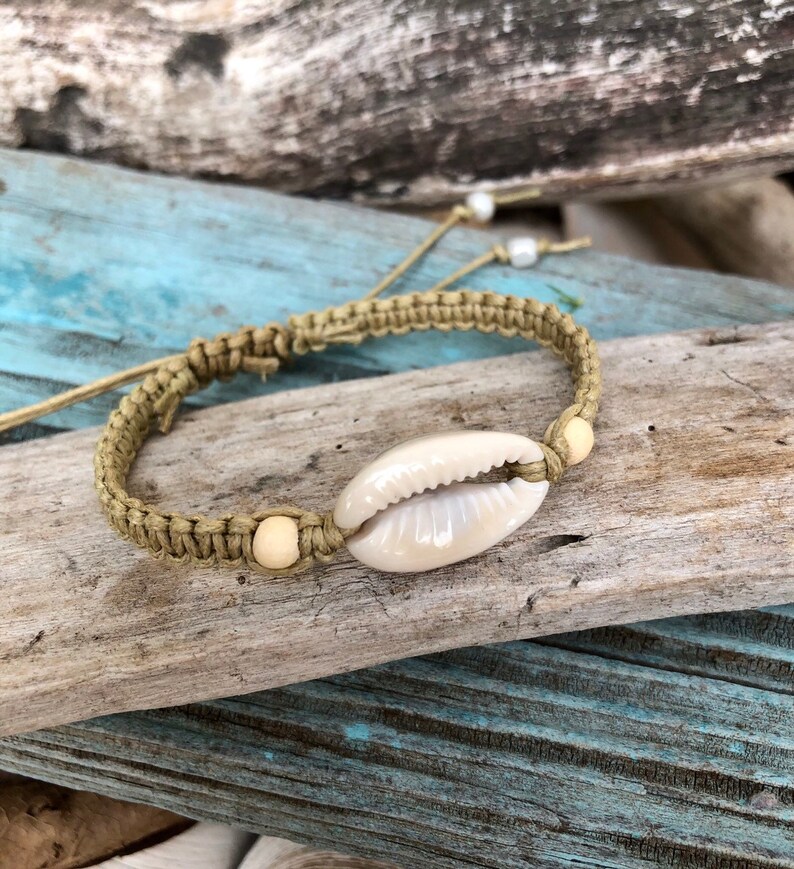 Cowrie Shell Macrame Bracelet for Women and Girls-Surfer-Beach | Etsy