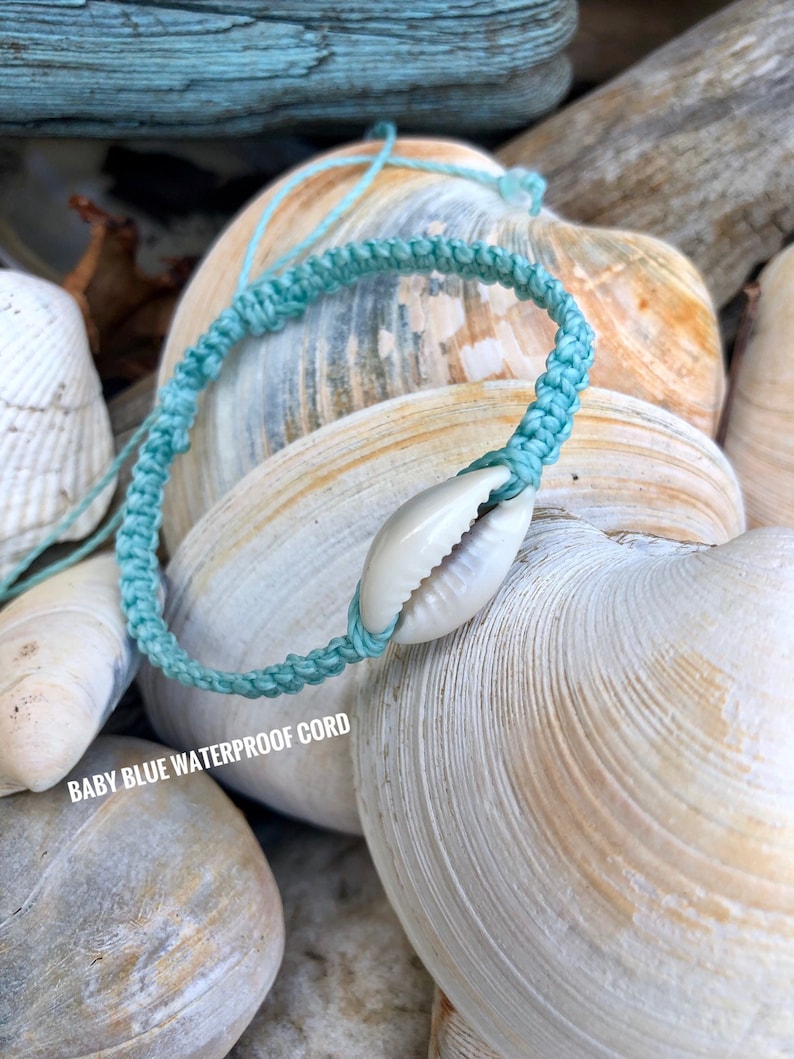 Cowrie Shell Macrame Bracelet for Women and Girls-surfer-beach Bracelet ...
