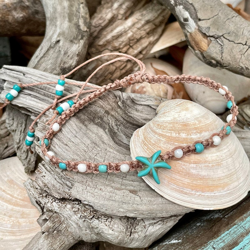 Starfish Anklet - Etsy