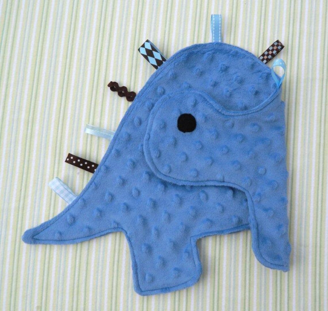 Cuddly Blue Dinosaur Snugglie - Etsy