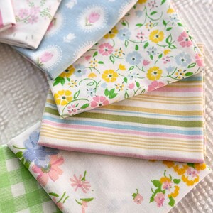 Vintage Sheet Fat Quarter Bundle: Pastel Bundle One Dozen - Etsy